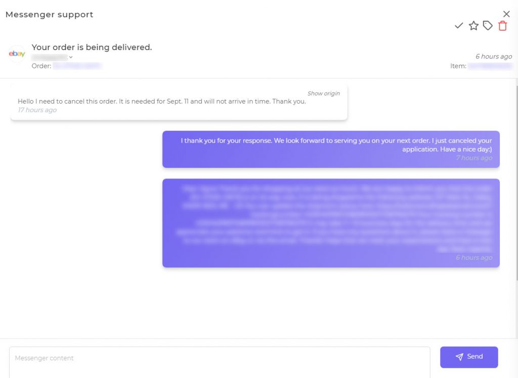 Order Messages – PODORDER
